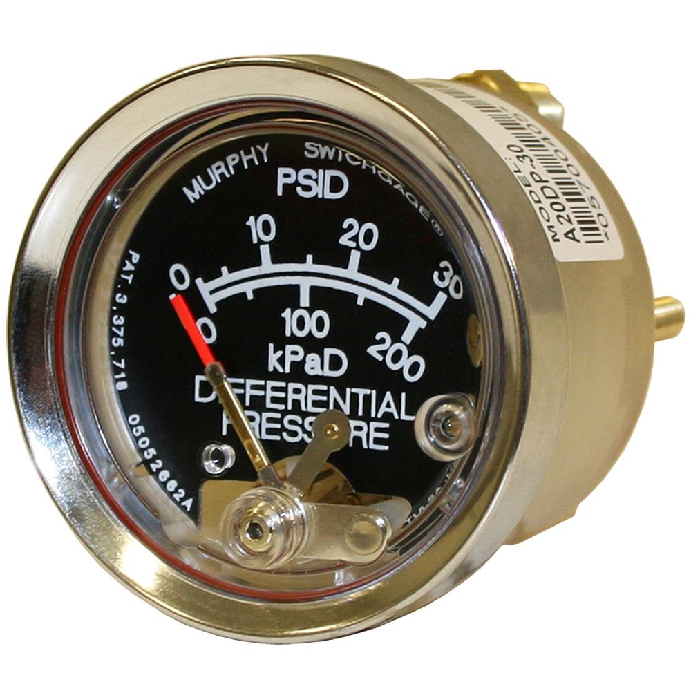 A20DP-30 Differential Pressure Swichgage® with Polycarbonate Case