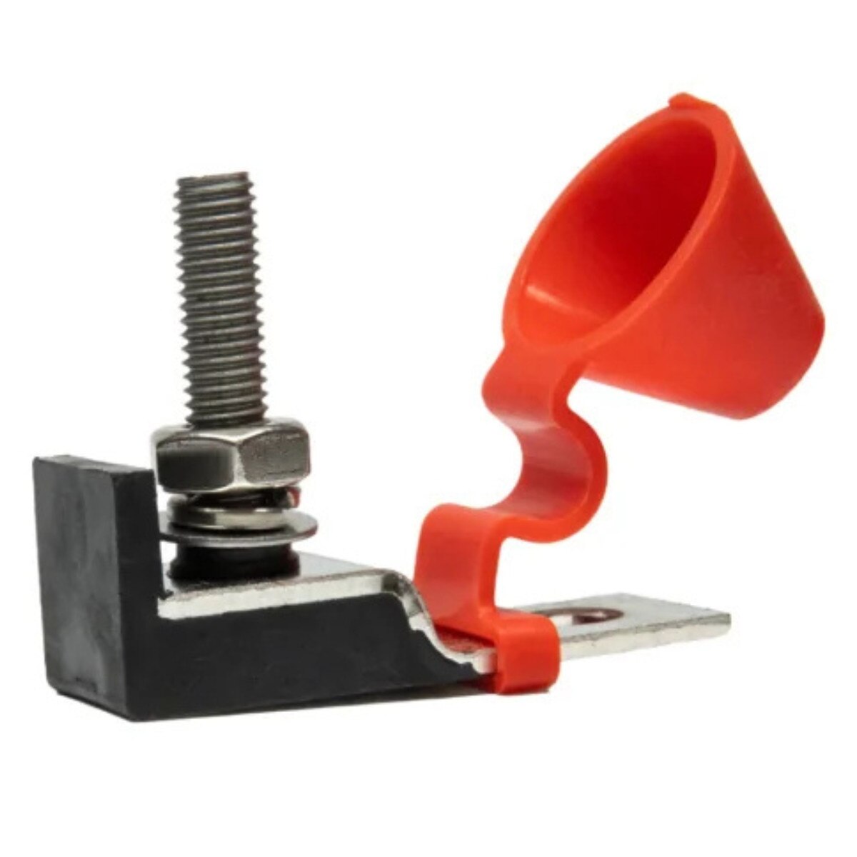 EGIS MRBF Terminal Fuse Block - Single Output, 30-300 A, Red Cover (3601B)