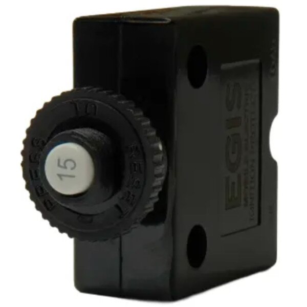EGIS Push Button Panel Mount Circuit Breaker (4711-15B)