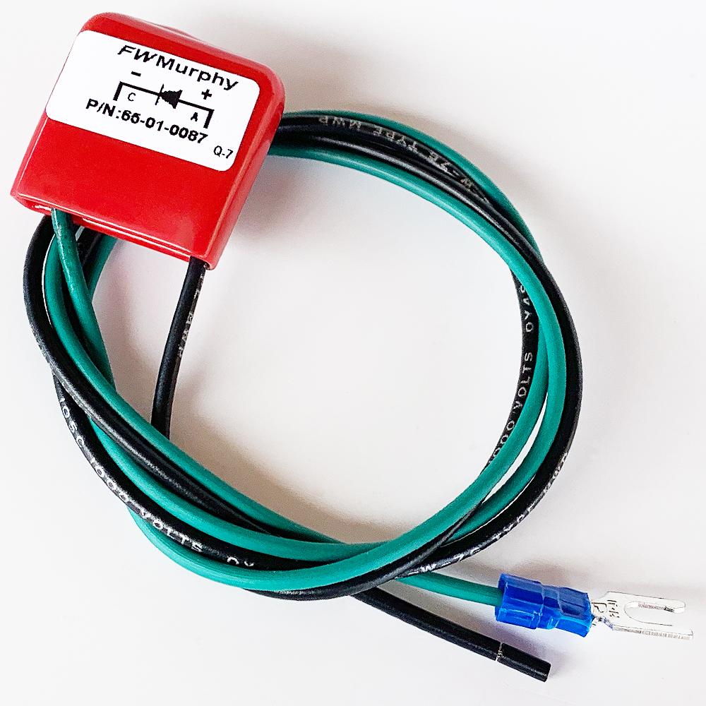 Diode Pkg, Single, 20" wires, 1 terminal (65010087) *SPECIAL ORDER ITEM*