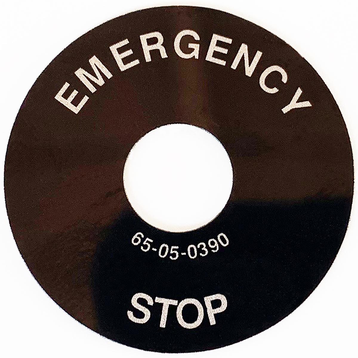 Nameplate: Emergency Stop, PB128S (65050390)