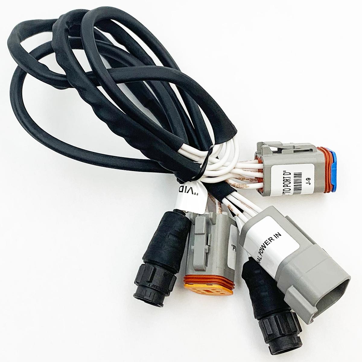 12" PowerView PV450 RS485/Video/Port D Wire Harness